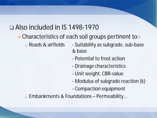 IS Classification of Soils | PDF