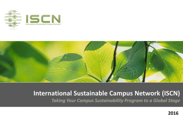 ISCN 2016: Overview | PPTX