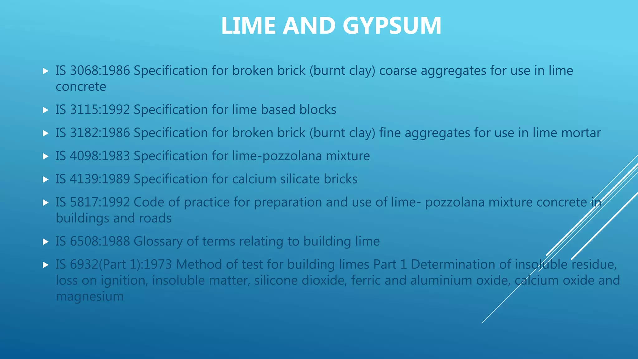 IS CODE LIST FOR CIVIL ENGINEERS -1 | PPTX
