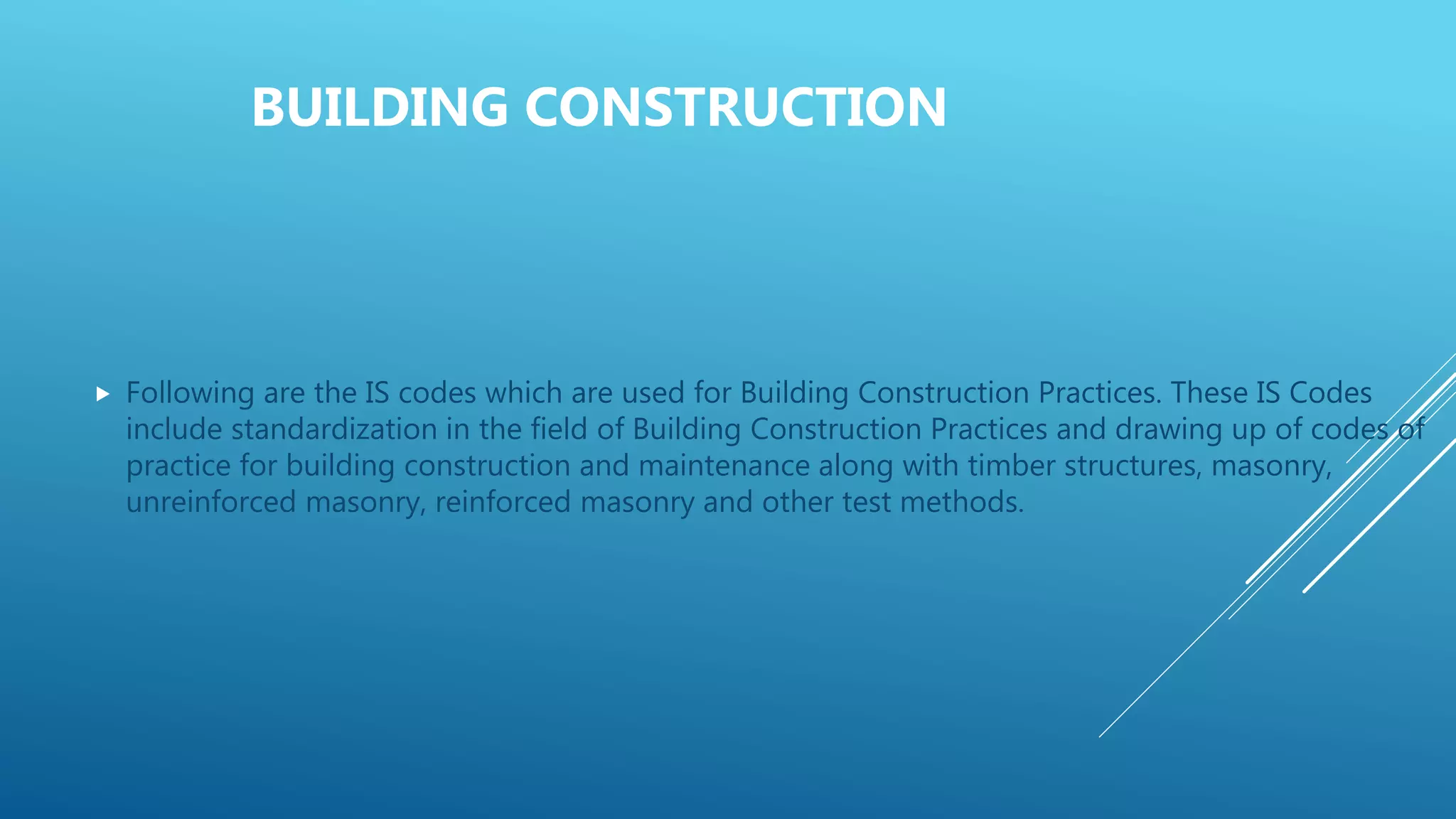 IS CODE LIST FOR CIVIL ENGINEERS -1 | PPTX