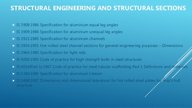 IS CODE LIST FOR CIVIL ENGINEERS -1