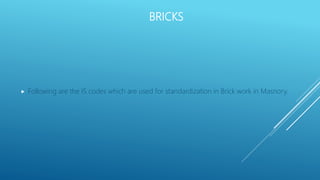 IS CODE LIST FOR CIVIL ENGINEERS -2 | PPTX