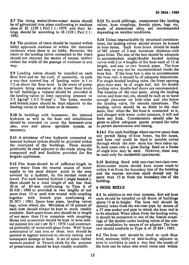 Is codes for 3844 internal fire hydrants and hose | PDF | Technology ...