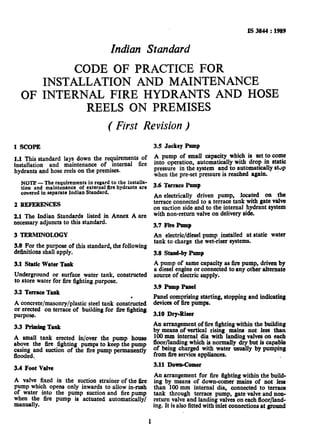 Is codes for 3844 internal fire hydrants and hose | PDF
