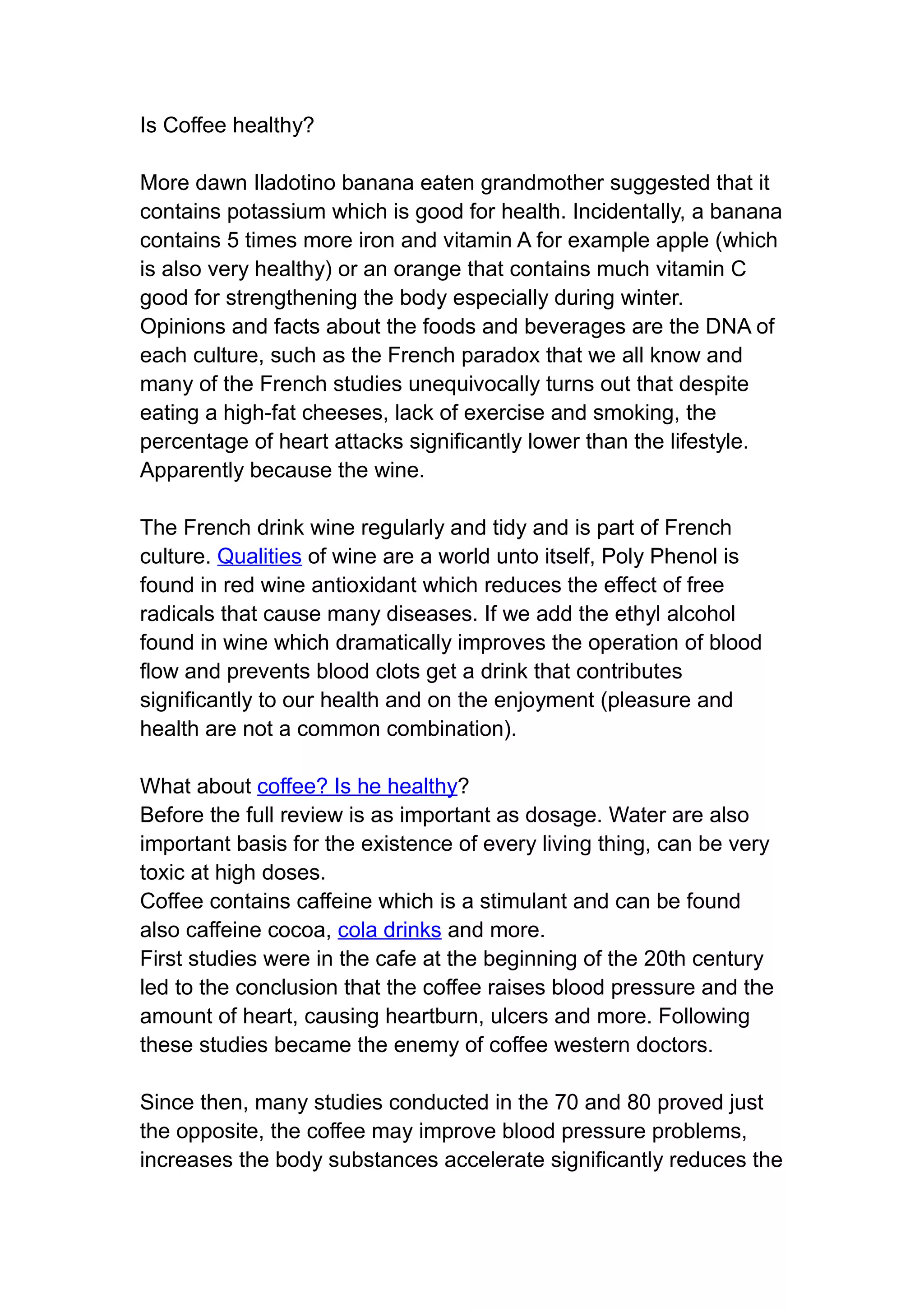 Is coffee healthy | PDF