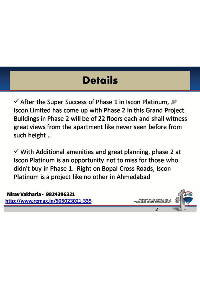 Iscon Platinum Details | PDF