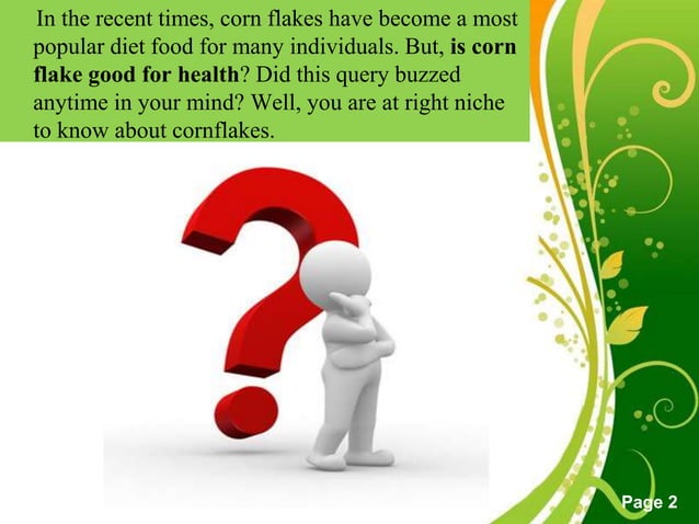 know is corn flakes good for health or not | PPT