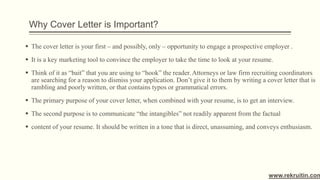 Importance of Cover Letter | PPTX