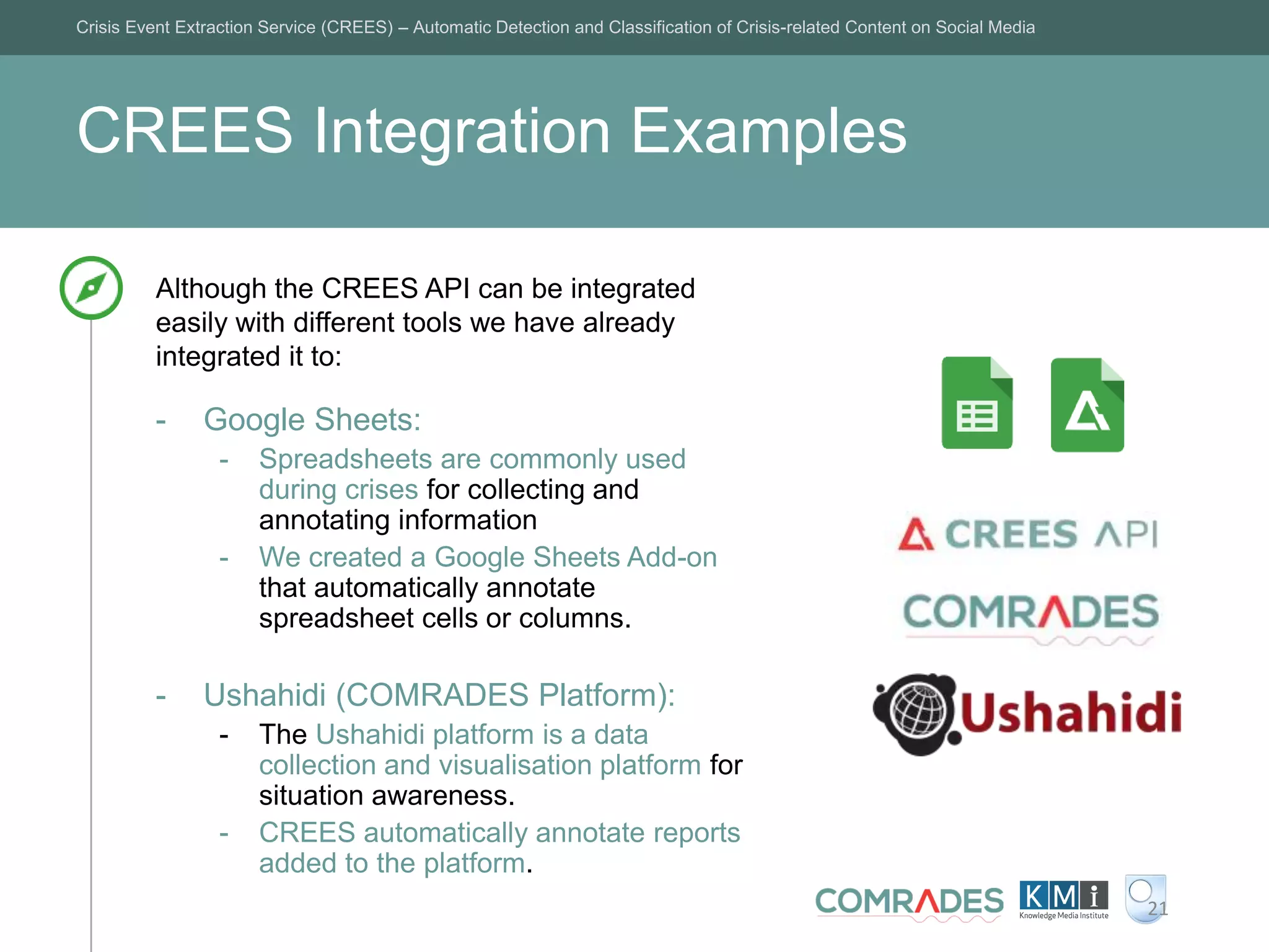 Crisis Event Extraction Service (CREES) – Automatic Detection and Classification of Crisis ...