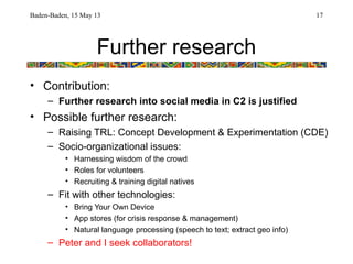 Social Media in Command & Control: A proof-of-principle experiment | PPT