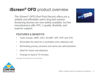 iScreen OFD Oral Fluid Drug Screen Procedures | PDF