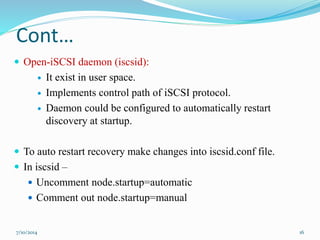 iSCSI (Internet Small Computer System Interface) | PPTX