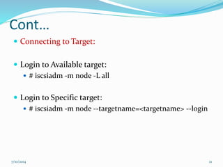 iSCSI (Internet Small Computer System Interface) | PPTX | Operating ...