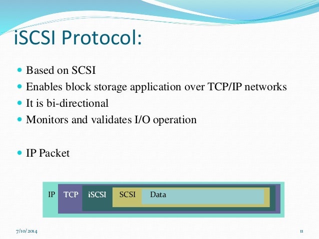 iSCSI (Internet Small Computer System Interface)