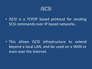 iSCSI: Internet Small Computer System Interface | PPT