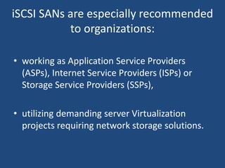 iSCSI: Internet Small Computer System Interface | PPT
