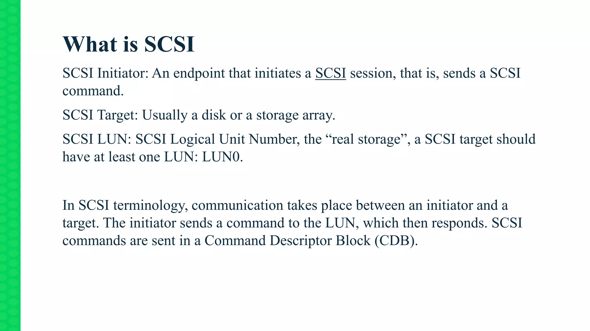 iSCSI introduction and usage | PDF