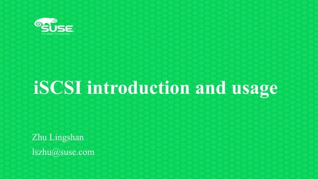 iSCSI introduction and usage | PDF