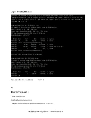 ISCSI server configuration | PDF