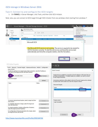 Iscsi storage in windows server 2016 step by step | PDF