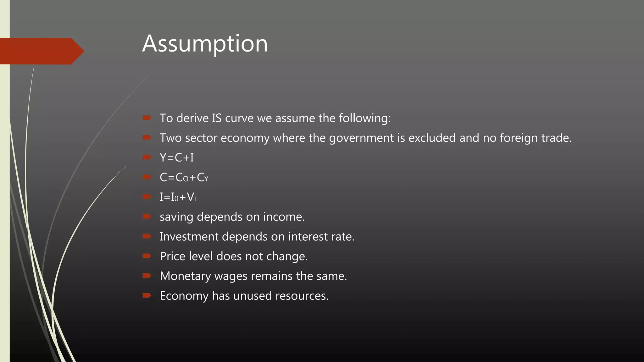 Is curve in goods market | PPTX