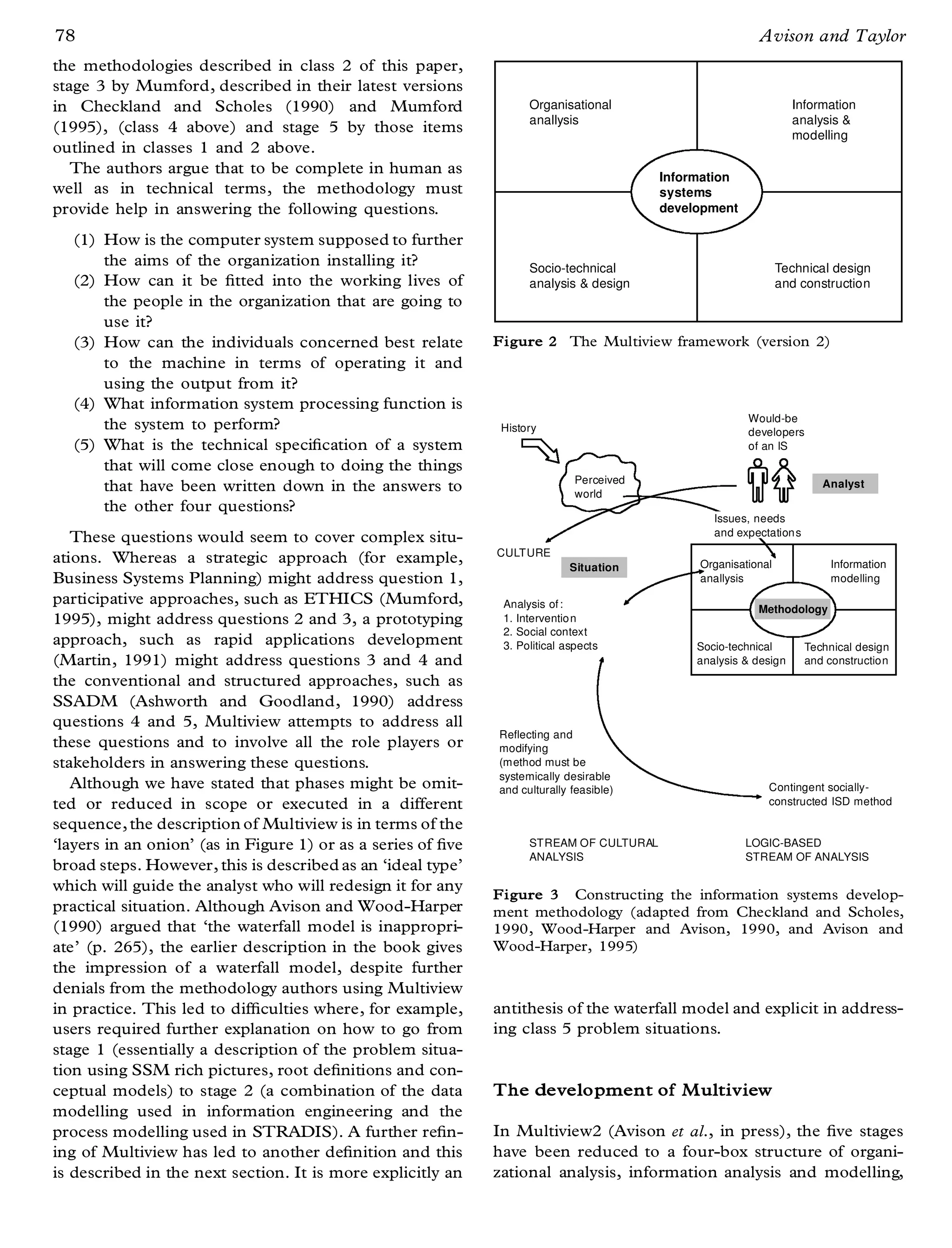 IED Classification Avison & Taylor | PDF