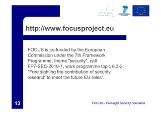 Isdefe 20120313 focus methodology v2 | PDF