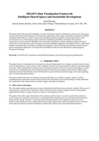 SHASPA Data Visualisation Framework - Intelligent Shared Spaces for Sustainable Development ...