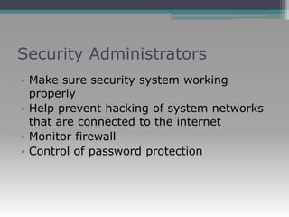 Is Department Roles | PPT