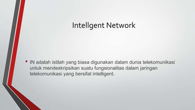 Isdn dan intelegent network | PPT