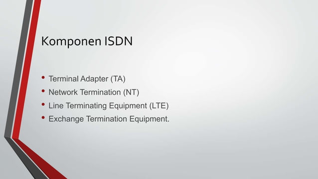 Isdn dan intelegent network | PPT
