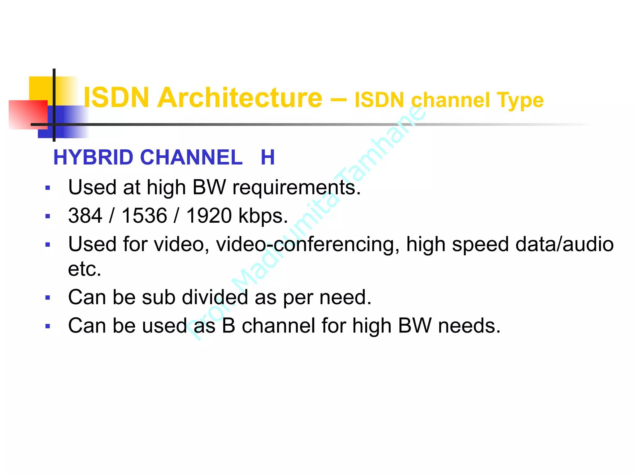 ISDN Integrated Services Digital Network | PDF