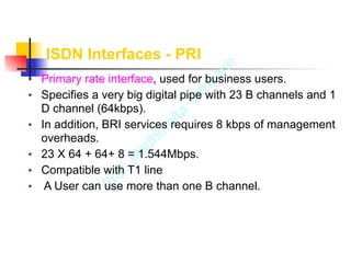 ISDN Integrated Services Digital Network | PDF