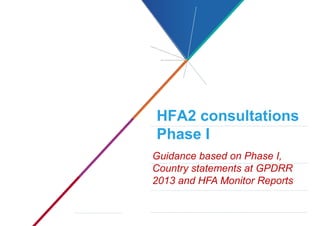 UNISDR HFA TO INTRODUCTION | PPT