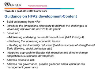 UNISDR HFA TO INTRODUCTION | PPT