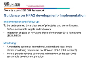 UNISDR HFA TO INTRODUCTION | PPT