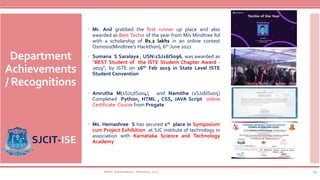 Department of ISE presentation for NBA compliance | PPTX