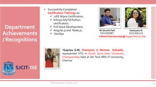 Department of ISE presentation for NBA compliance | PPTX