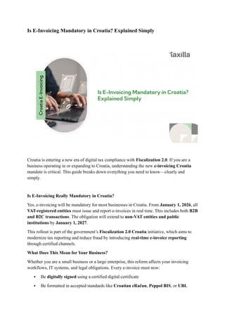 Is E-Invoicing Mandatory in Croatia.docx