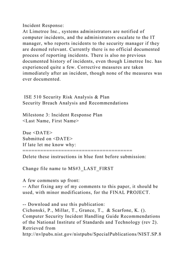 ISE 510 Final Project Guidelines and Rubric Overview The fi.docx | Information and Network ...