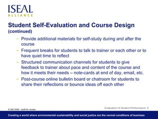 8: Evaluation of Student Performance | PPT