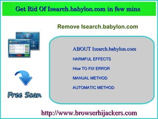 Easy way to remove Isearch.babylon.com