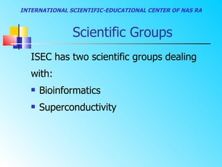 ISEC Presentation | PPT