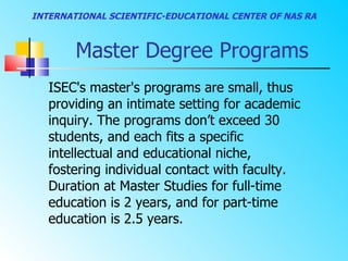 ISEC Presentation | PPT