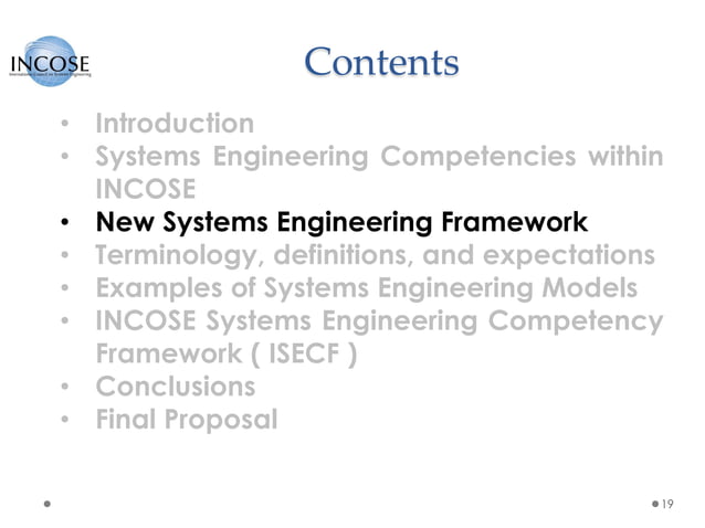 INCOSE Systems Engineering Competency Framework ( ISECF) | PDF ...