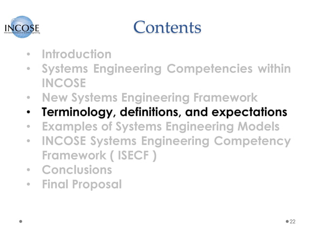 INCOSE Systems Engineering Competency Framework ( ISECF) | PDF ...