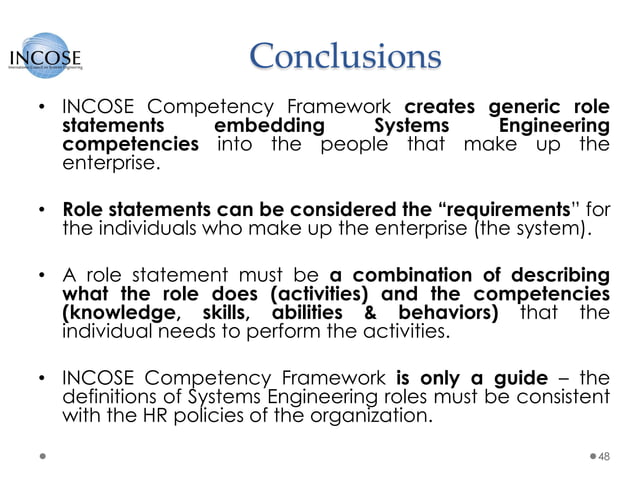 INCOSE Systems Engineering Competency Framework ( ISECF) | PDF ...