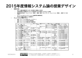 ISECON2015 キュレーション学修法を用いた能動的学修スキルの育成 | PPTX
