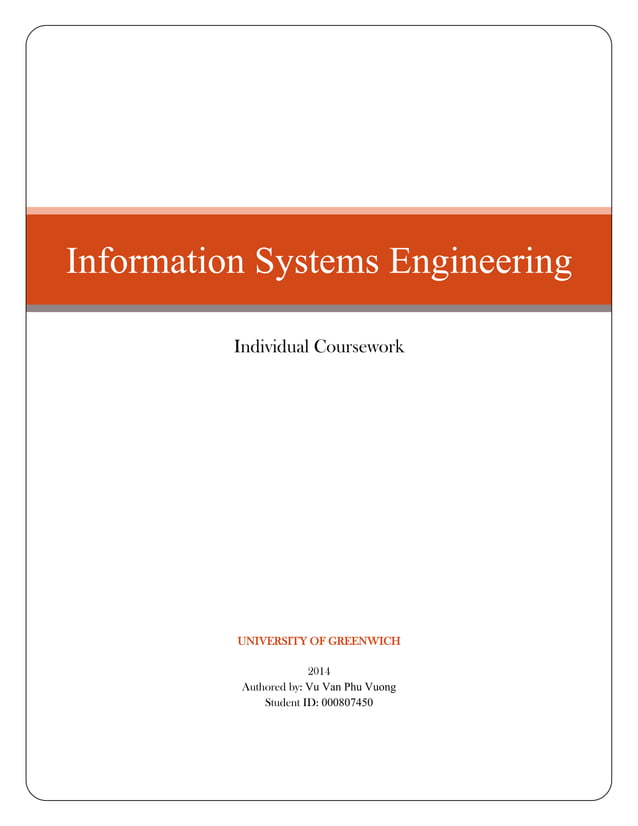Information Systems Engineering Coursework | PDF | Business ...