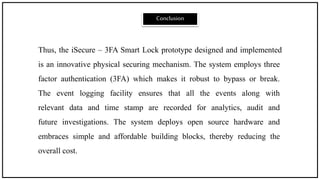 i-Secure - 3FA Smart Lock | PPT